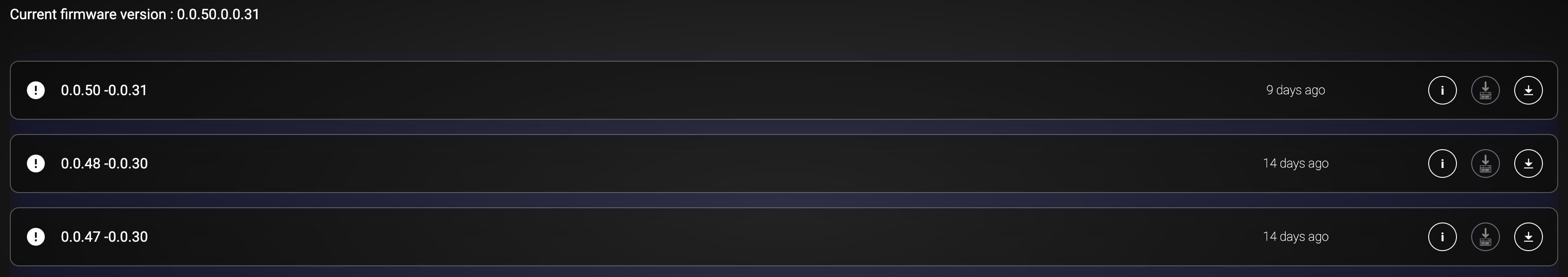 Firmwares - Kiviak Instruments Products User Documentation